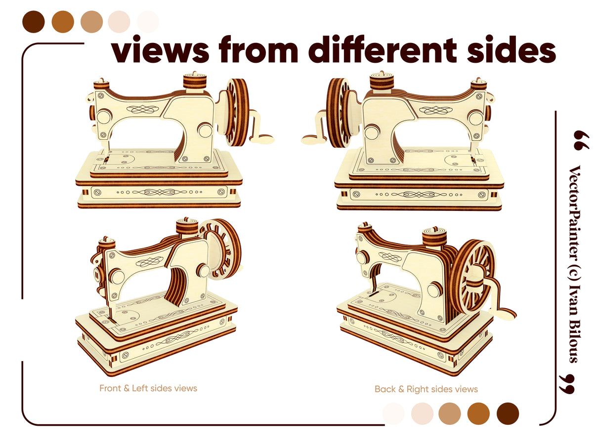 Sewing machine - Laser Cut File – Vector Painter