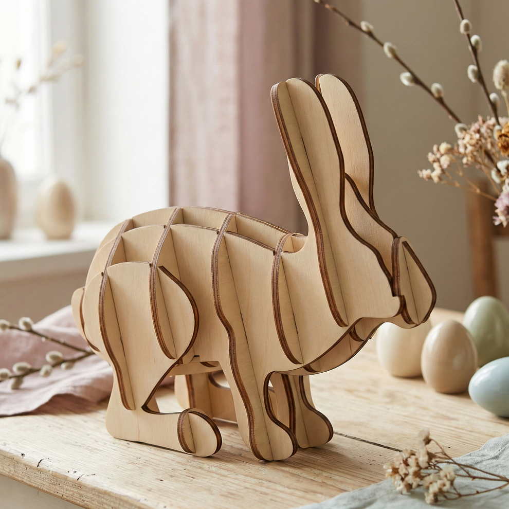 Easter Bunny - 3d Laser Cut File, INstand Download – Vector Painter
