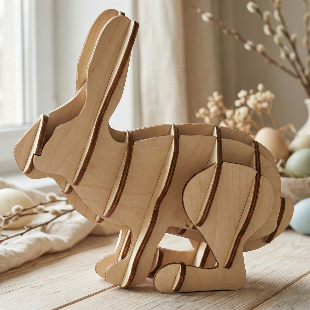 Easter Bunny - 3d Laser Cut File, INstand Download – Vector Painter