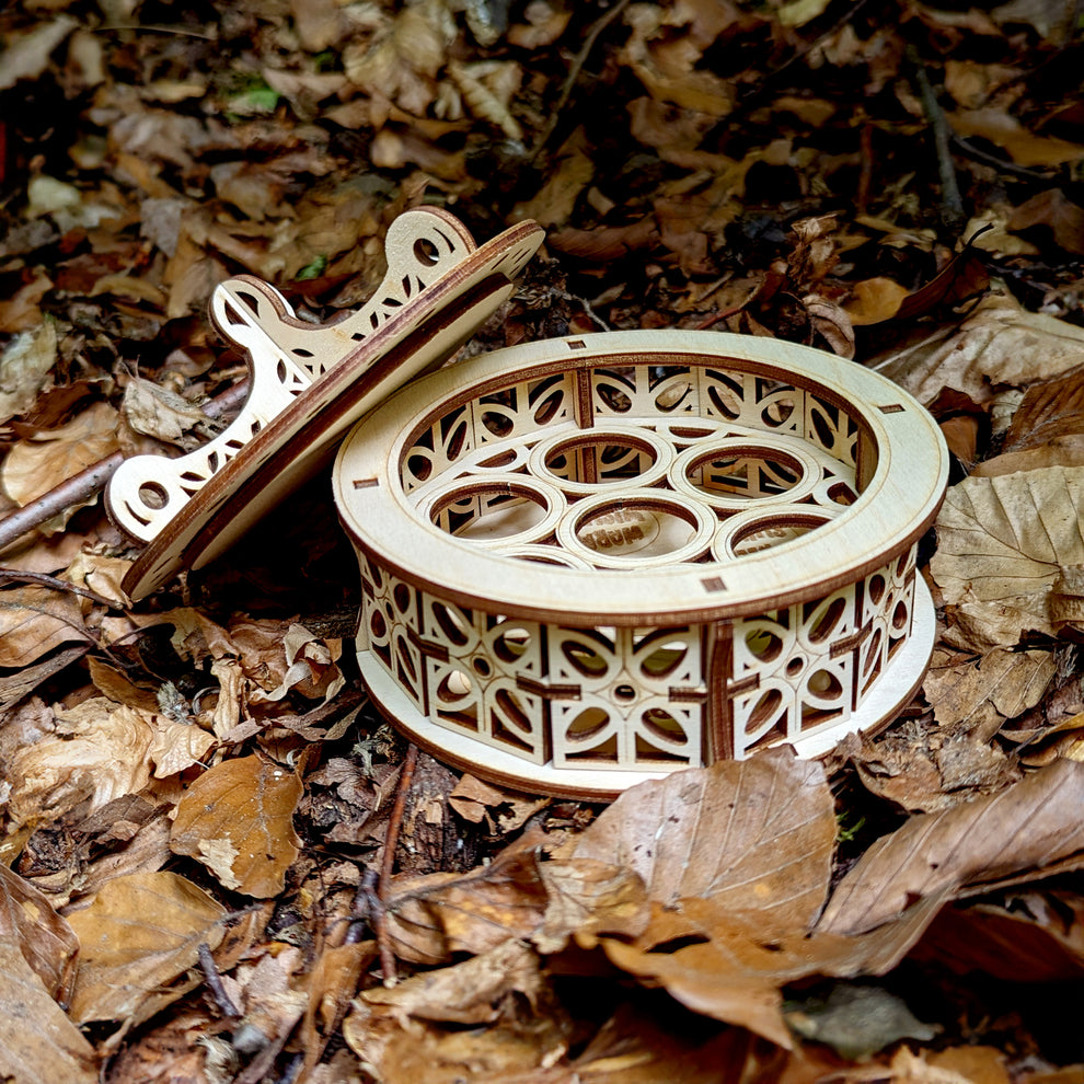 Patterned Round Box - Laser Cut File, Plywood Project – Vector Painter