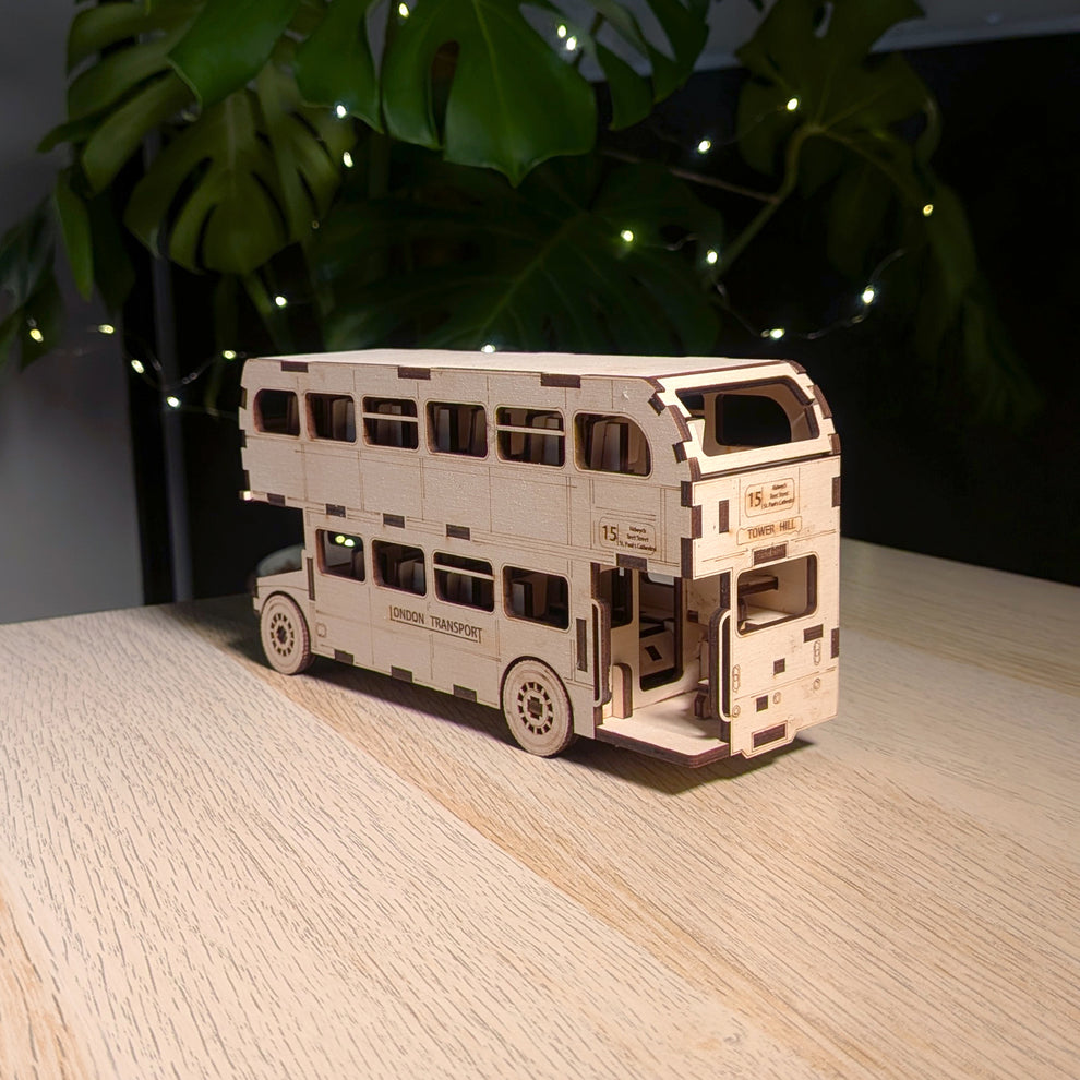 Double Decker London bus - 3d Laser Cut Project, Digital File – Vector ...