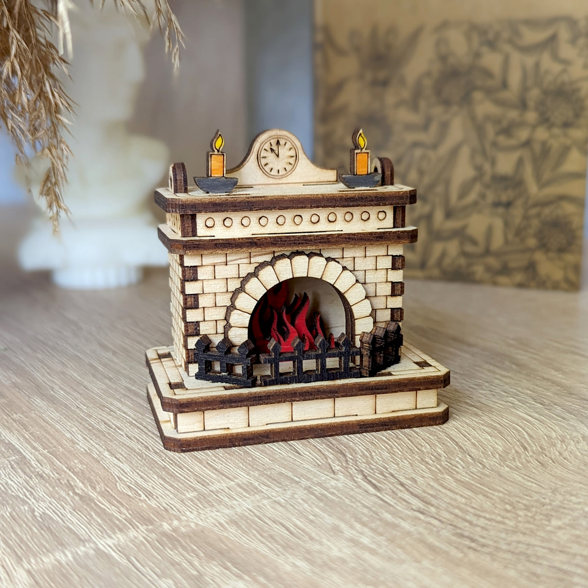 Fireplace Plywood Miniature & Ornament - Laser Cut File – Vector Painter