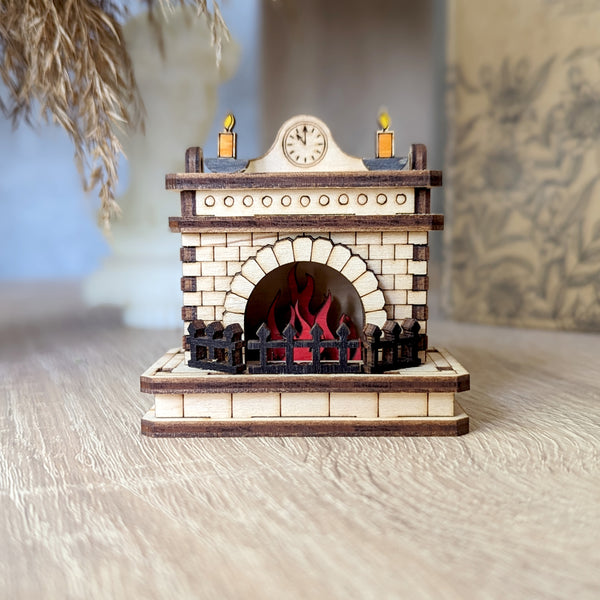 Fireplace Plywood Miniature & Ornament - Laser Cut File – Vector Painter
