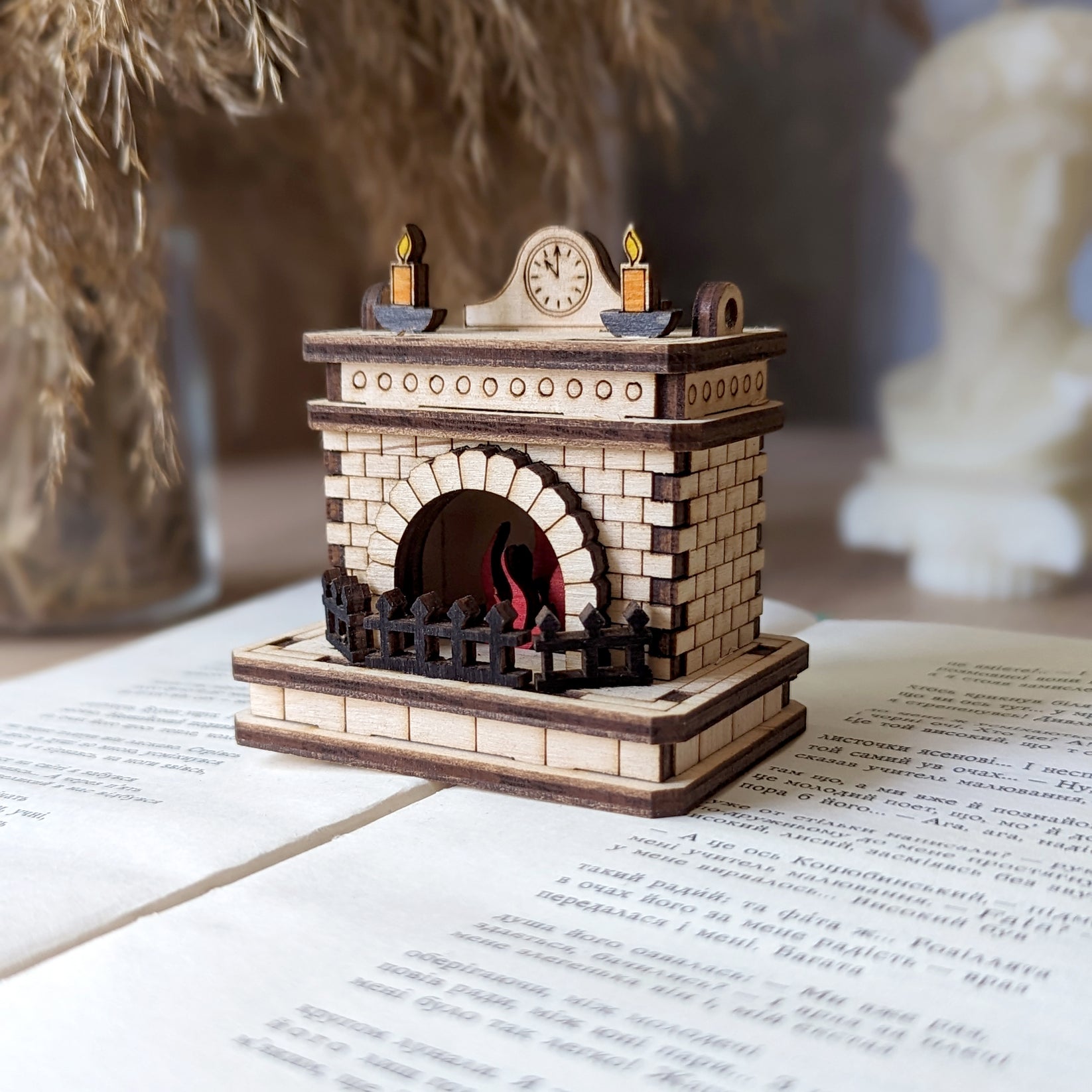 Fireplace Plywood Miniature & Ornament - Laser Cut File – Vector Painter