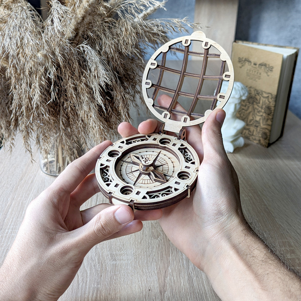 Santa's Compass - Laser Cut File, Ready-made 3d Plywood Project ...
