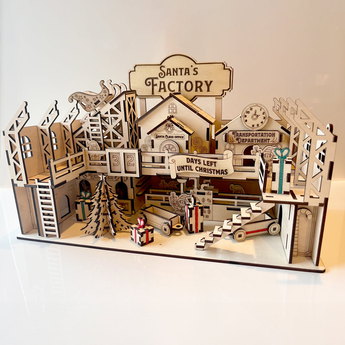 Santa's Factory - Laser Cut File, SVG DXF plans – Vector Painter