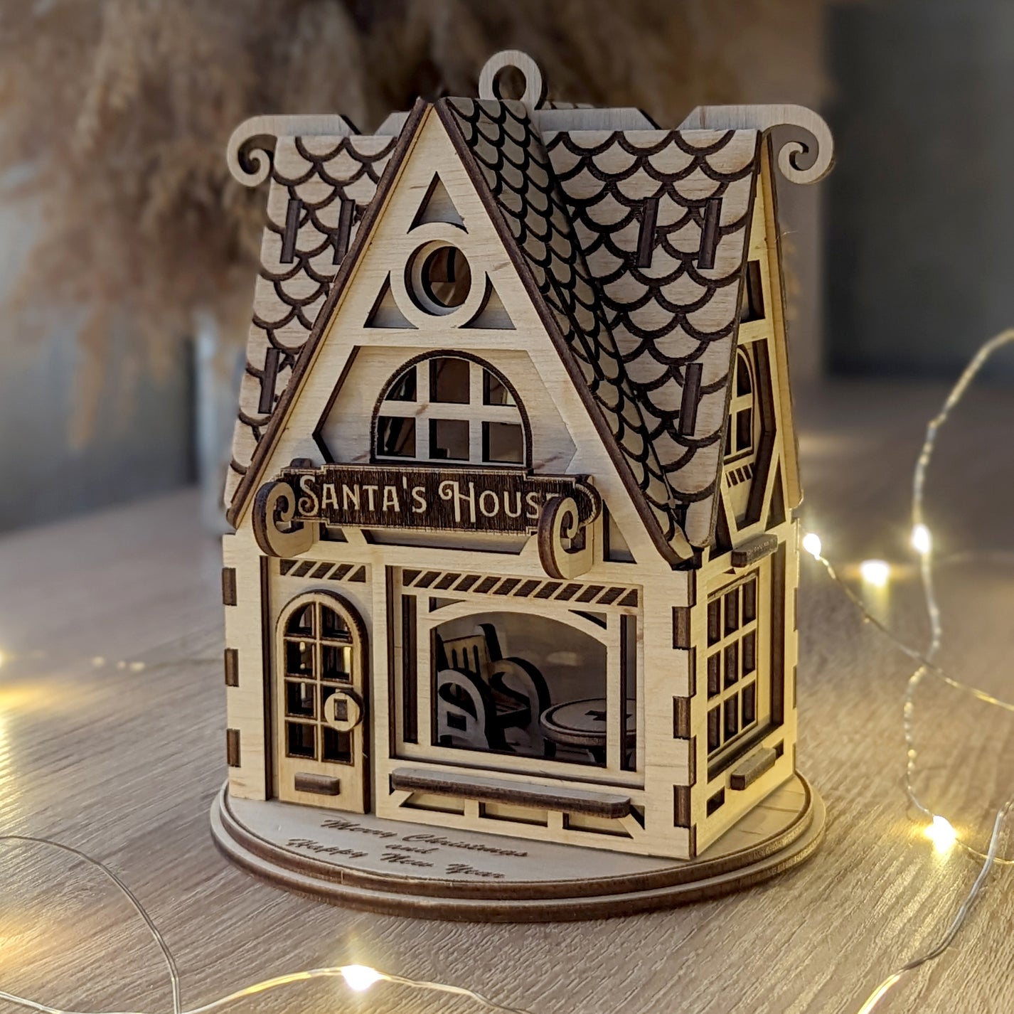 Santa Claus House - Laser Cut Design, Ready-made Vector Files – Vector ...