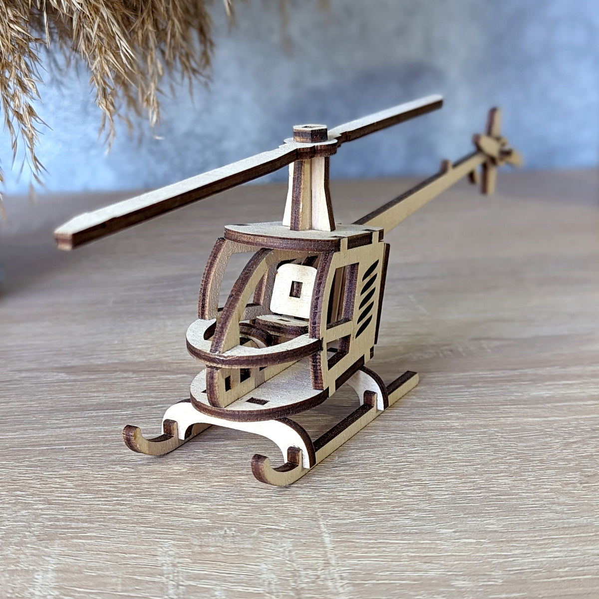 Light Small Helicopter - Laser Cut File – Vector Painter