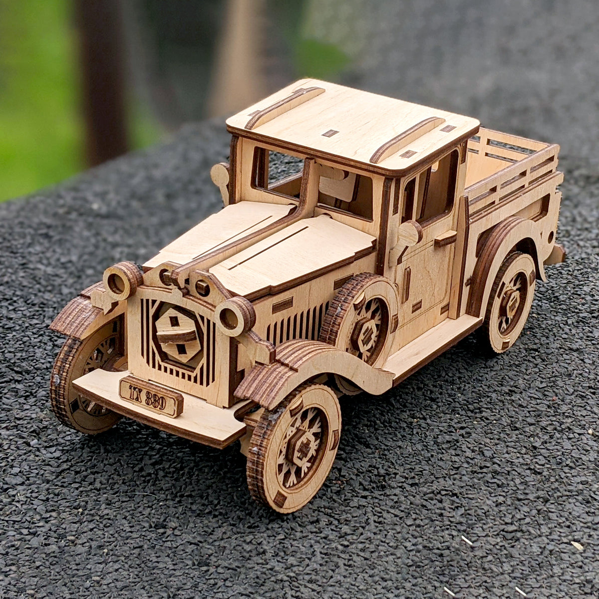 Mechanical Truck with a Rubber Engine - Laser Cutting File, Vector Plan ...