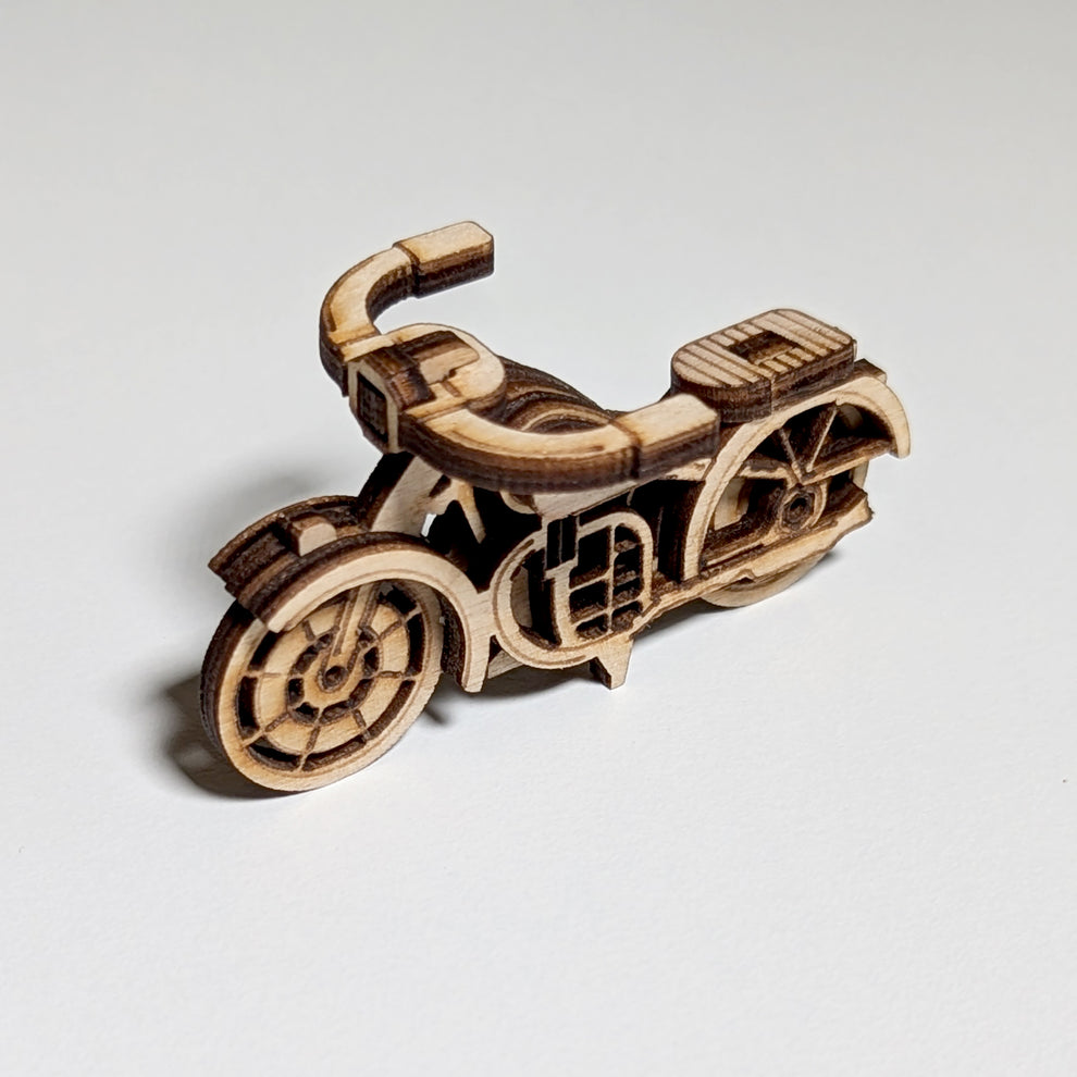 Motorbike Miniature - Laser Cut File – Vector Painter