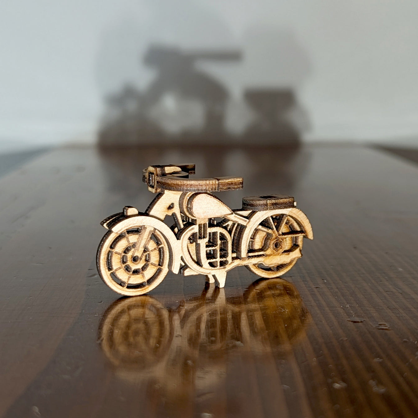 Motorbike Miniature - Laser Cut File – Vector Painter