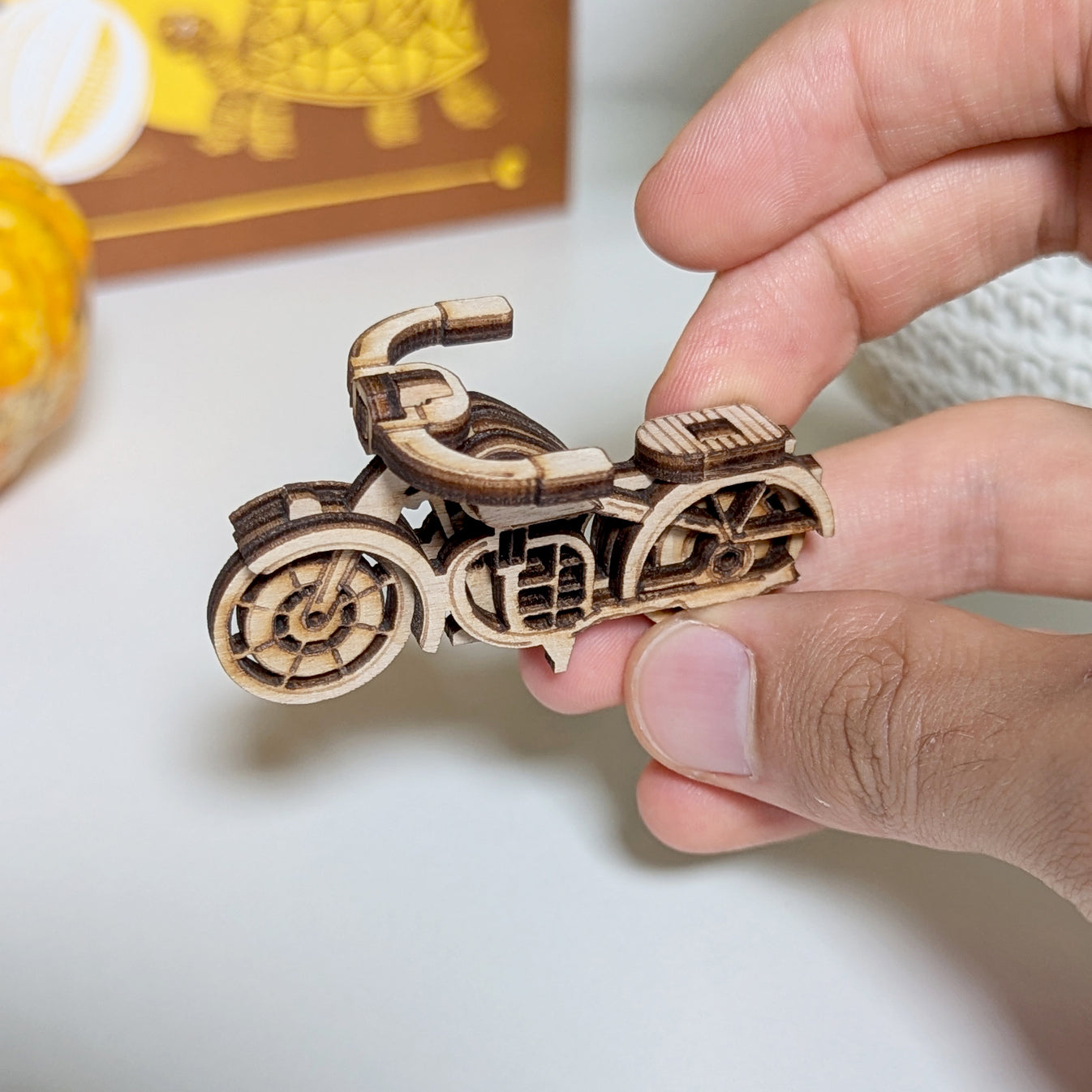 Motorbike Miniature - Laser Cut File – Vector Painter