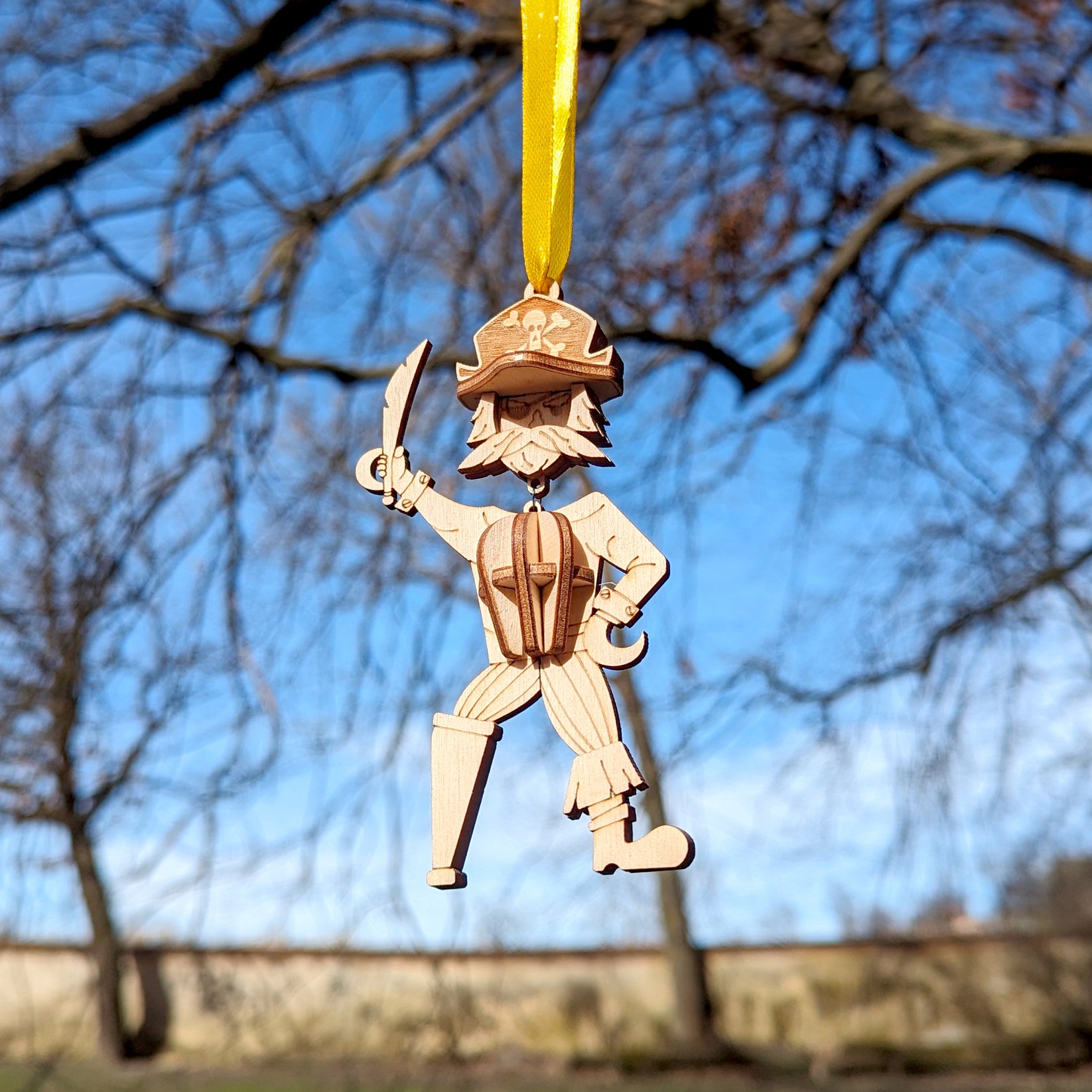 Pirate Ornament - Laser Cut File, SVG Digital Plan for Cutting Machines ...