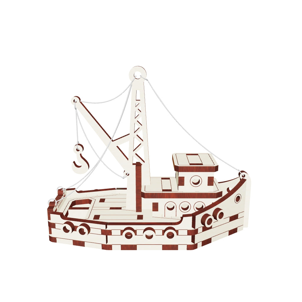 Fishing Ship - Laser Cutting Project, SVG File – Vector Painter