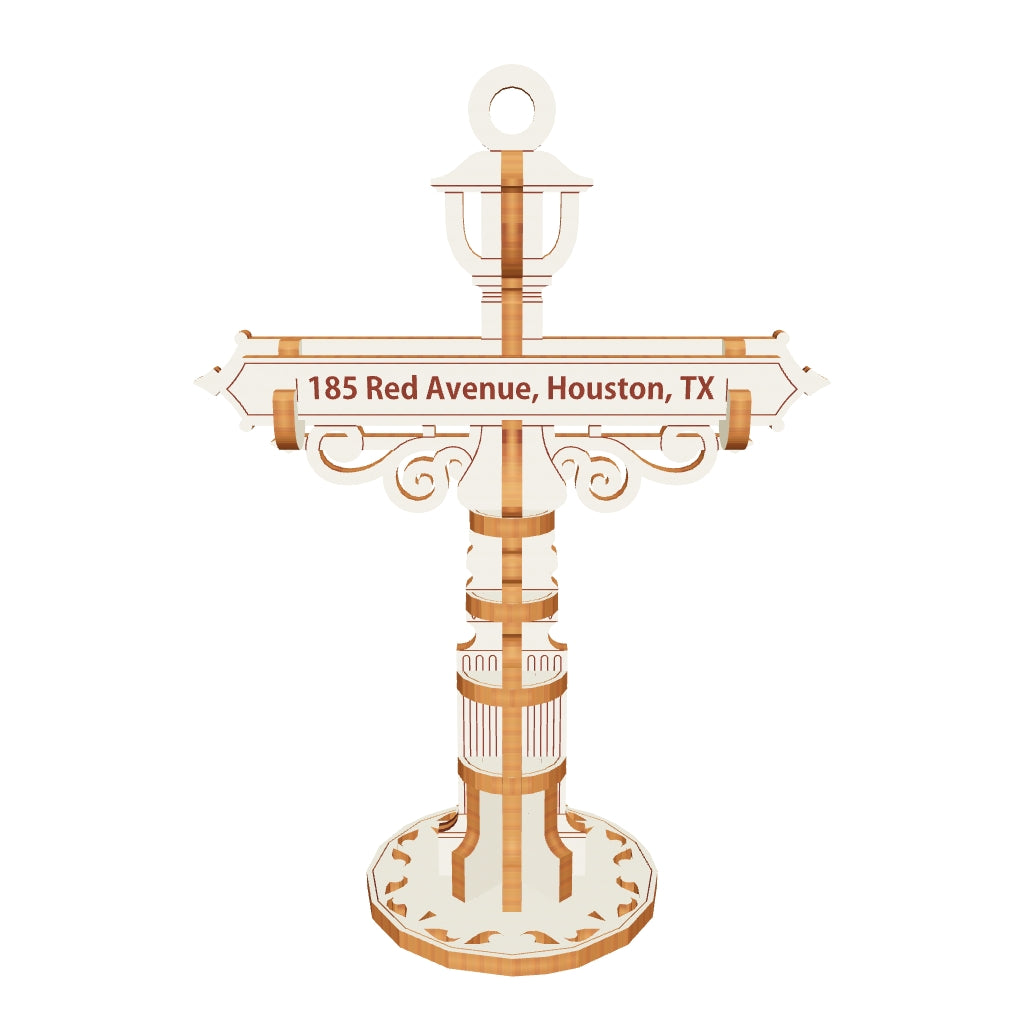 Custom Road Sign Ornament - Laser Cut File, SVG Personalized file ...