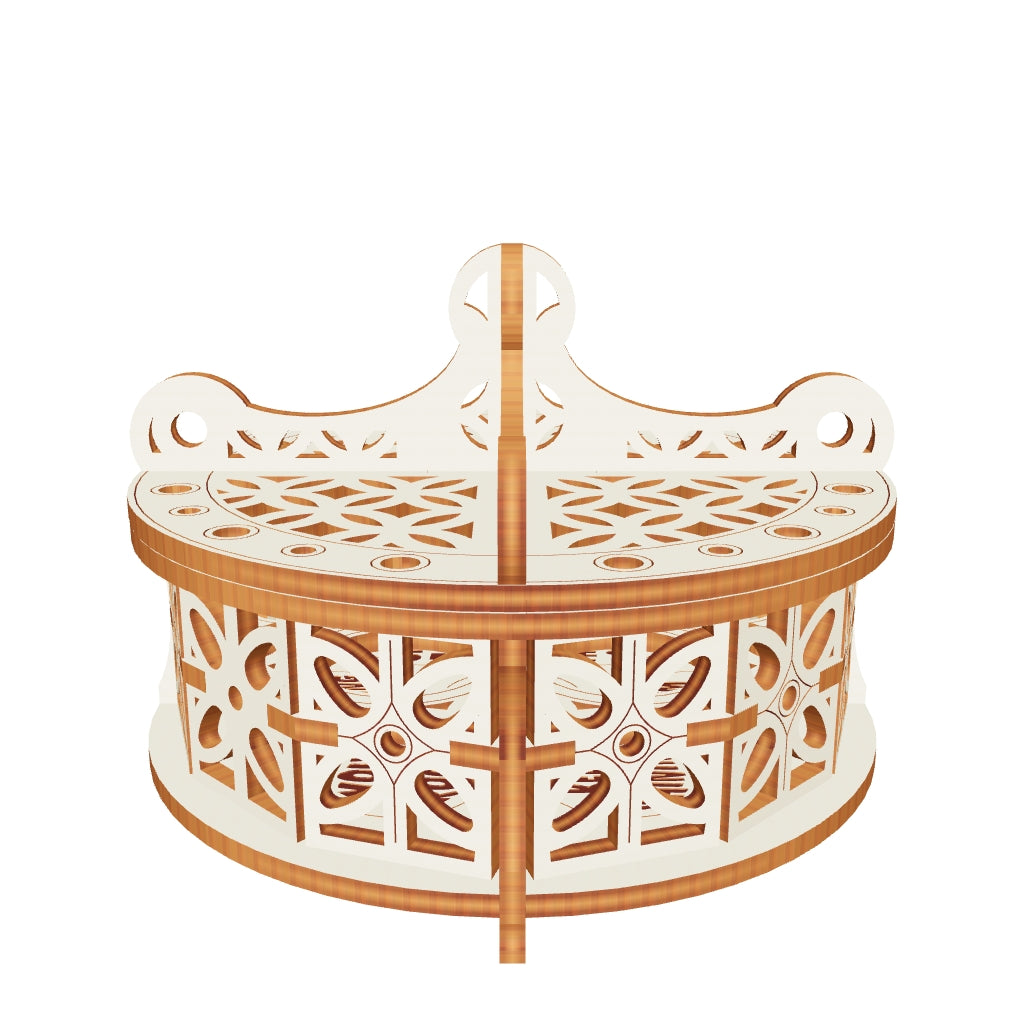 Patterned Round Box - Laser Cut File, Plywood Project – Vector Painter