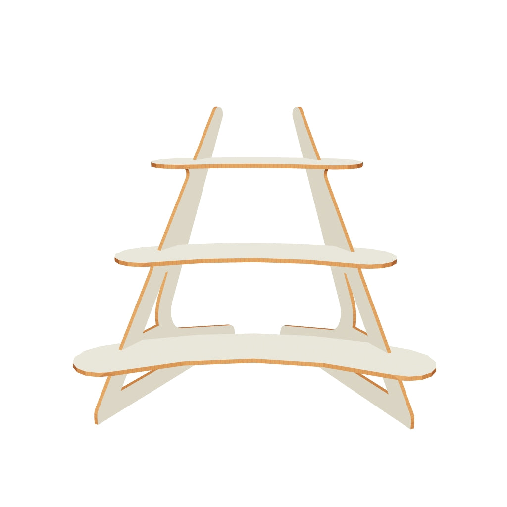 Three tiers Display Stand - Laser Cut File, Vector Digital plan ...