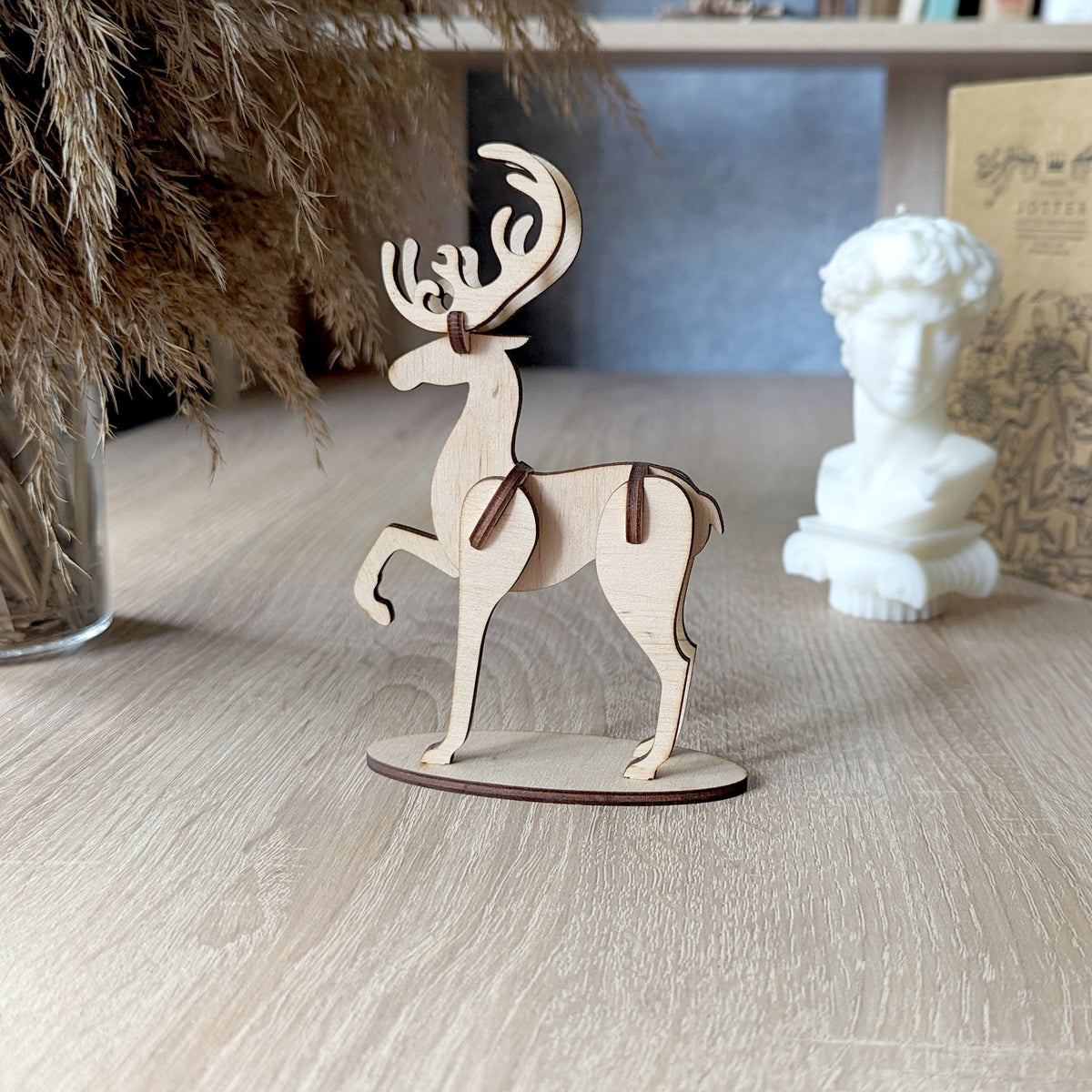 3d Christmas Reindeer - Laser Cut File – Vector Painter