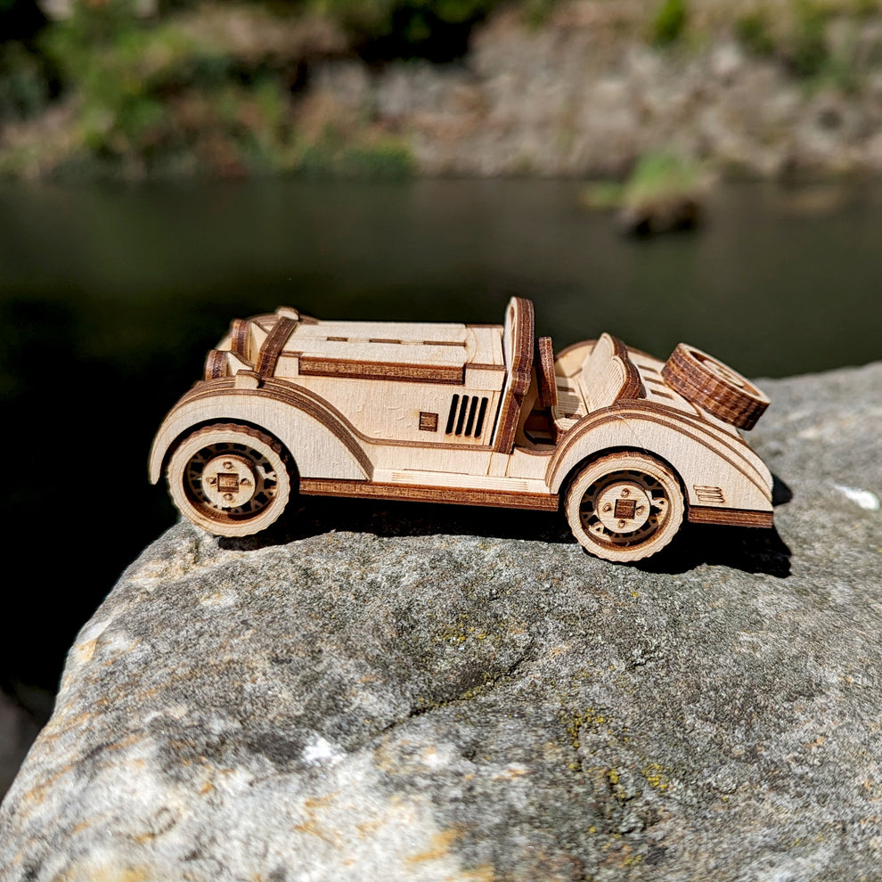 Sport Car - Laser Cut File, Digital plan of Convertible Miniature with ...