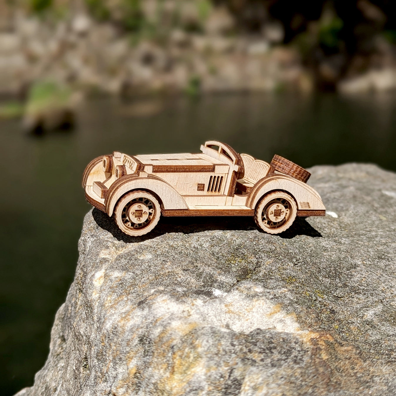 Sport Car - Laser Cut File, Digital plan of Convertible Miniature with ...