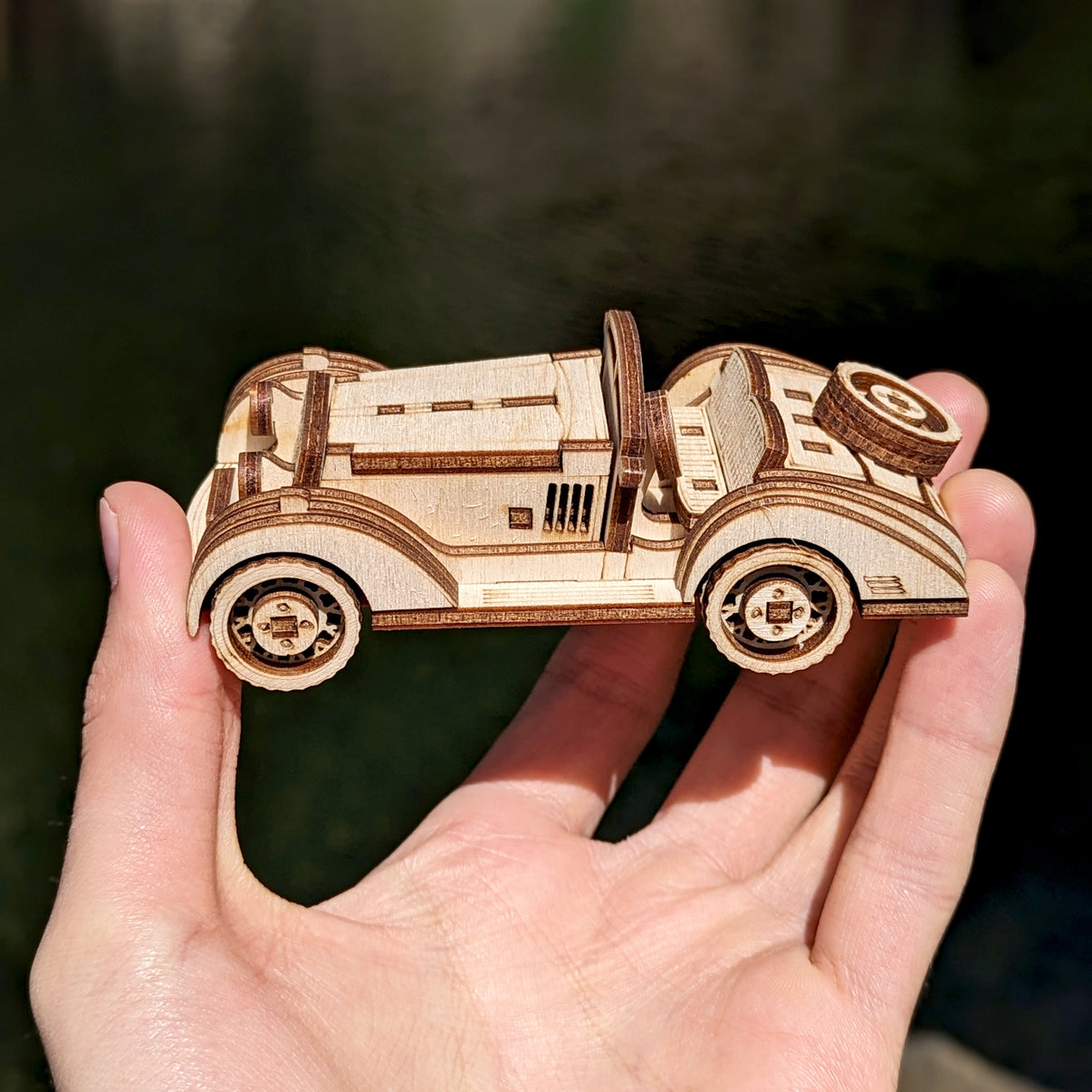 Sport Car - Laser Cut File, Digital plan of Convertible Miniature with ...