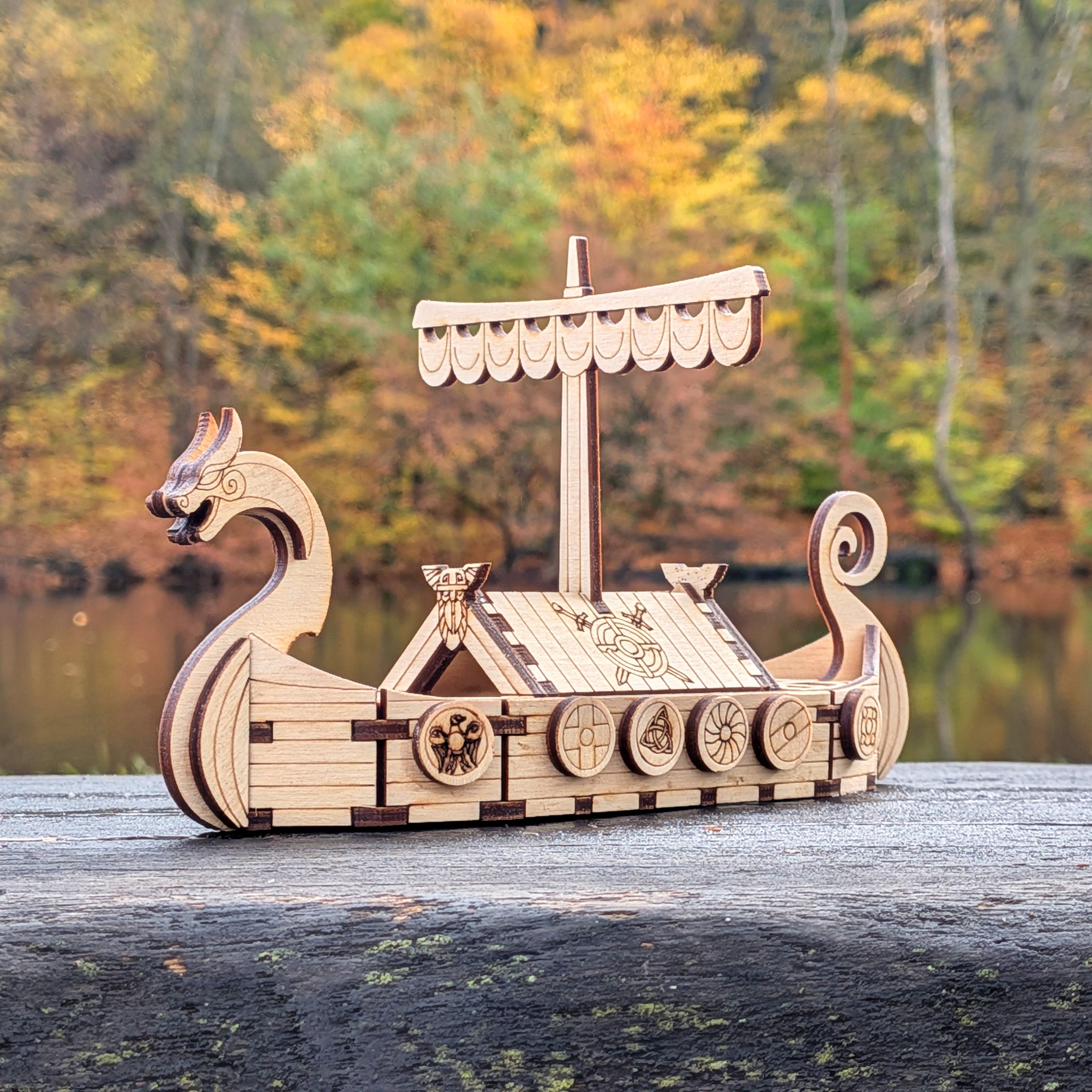 Viking Ship - Laser Cutting File, – Vector Painter