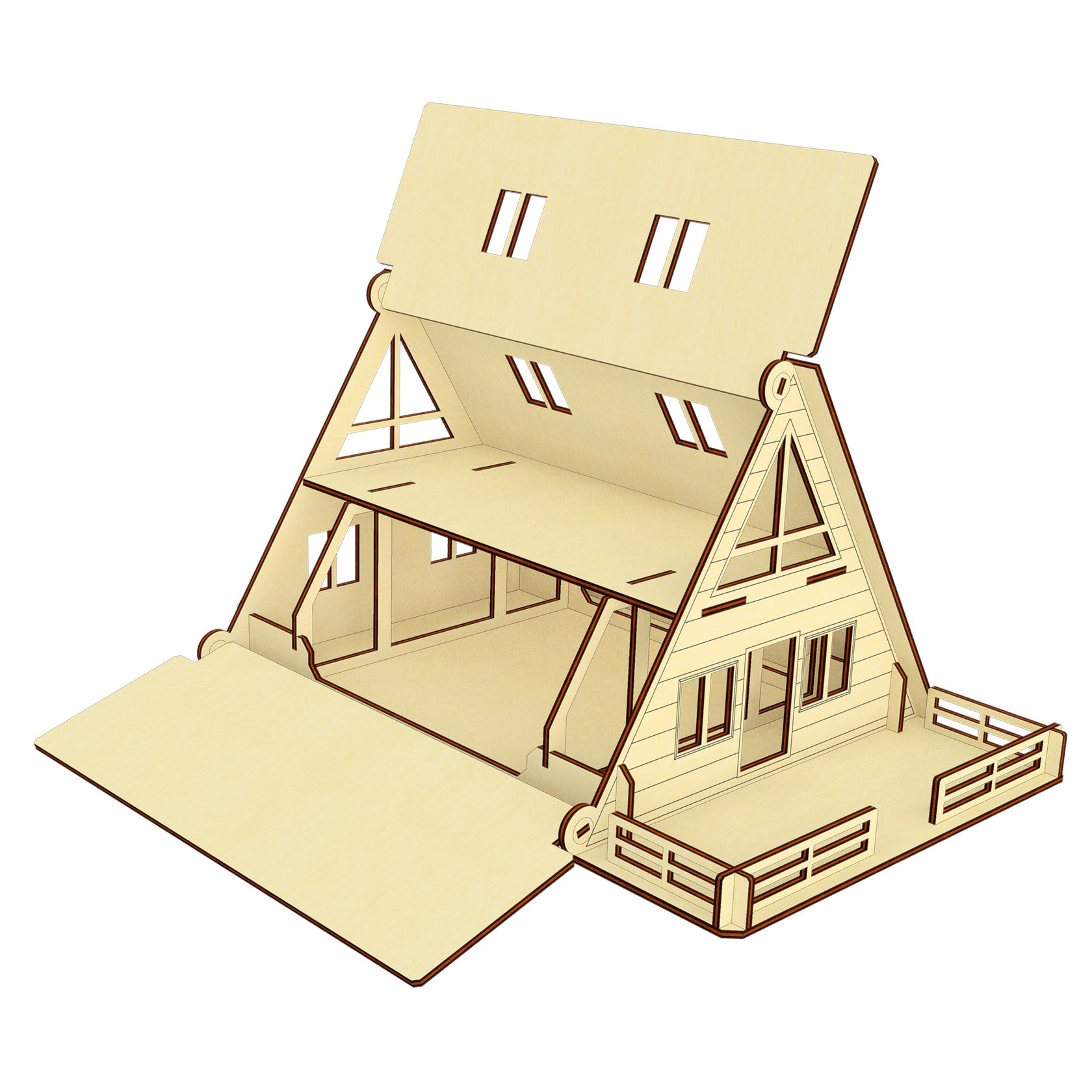 Triangle Dollhouse – Vector Painter