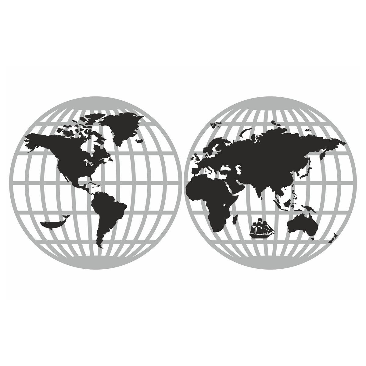 Round World Map – Vector Painter