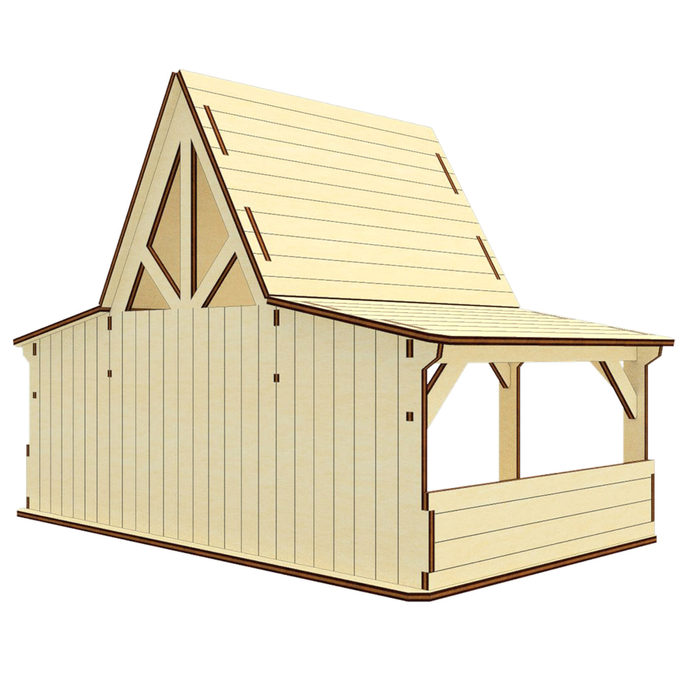 Nativity barn - Laser Cutting SVG File – Vector Painter