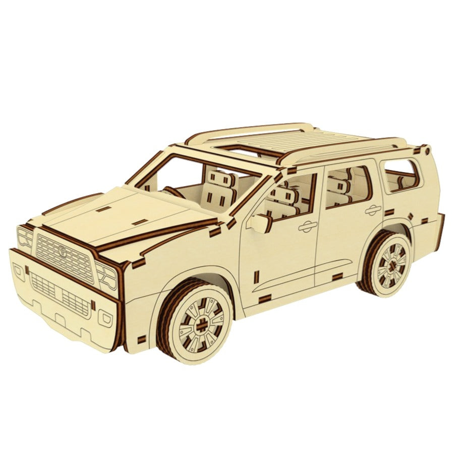 Laser Cut Car with Moving Wheels – Vector Painter