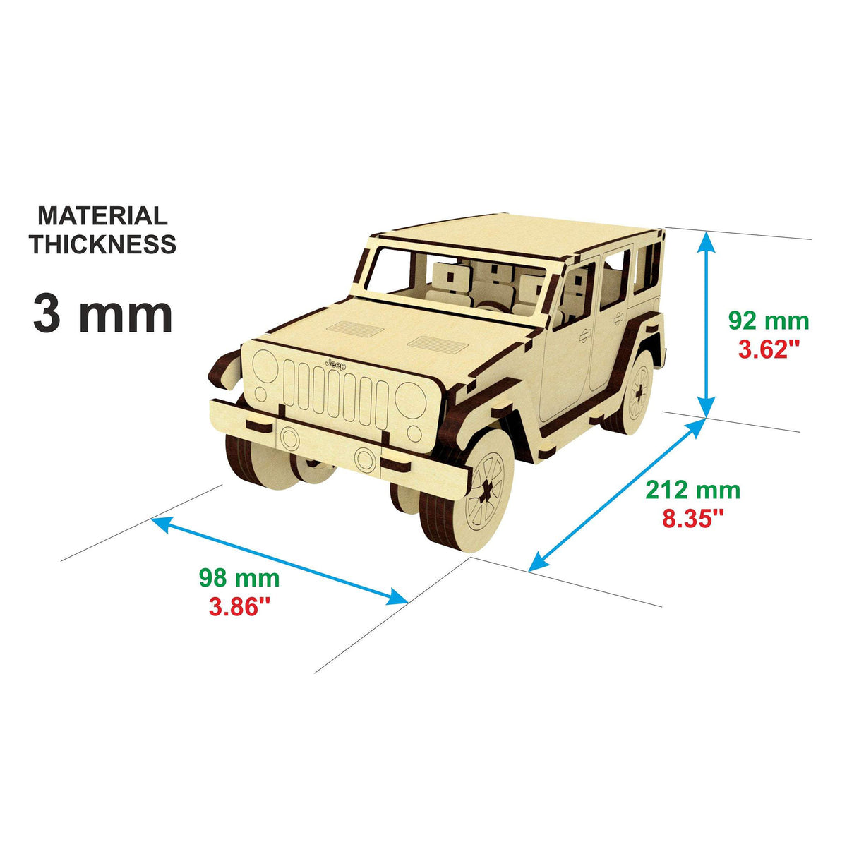 Off-road Car Model Miniature – Vector Painter