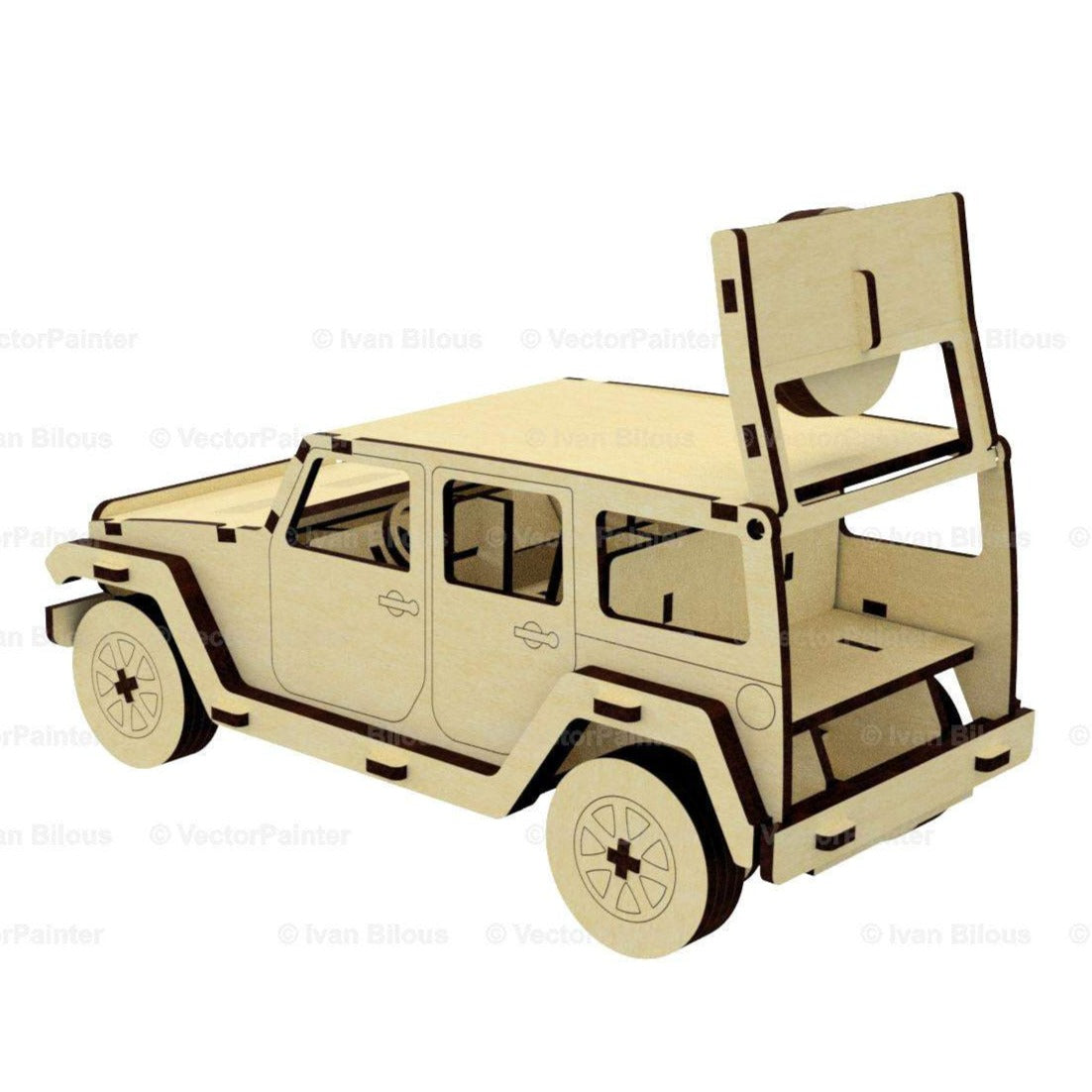 Off-road Car Model Miniature – Vector Painter